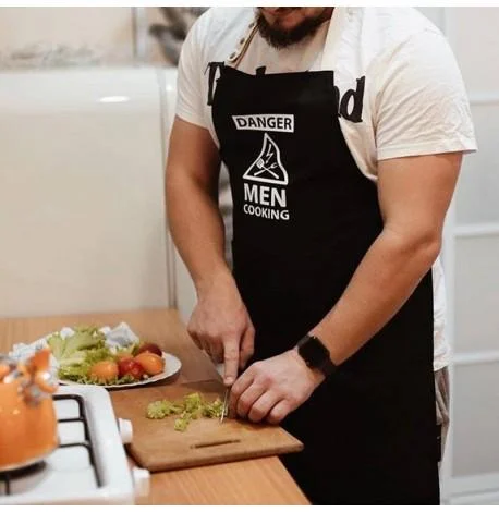 Мужской фартук Danger men cooking (черный) купить в Украине, Киеве по ...